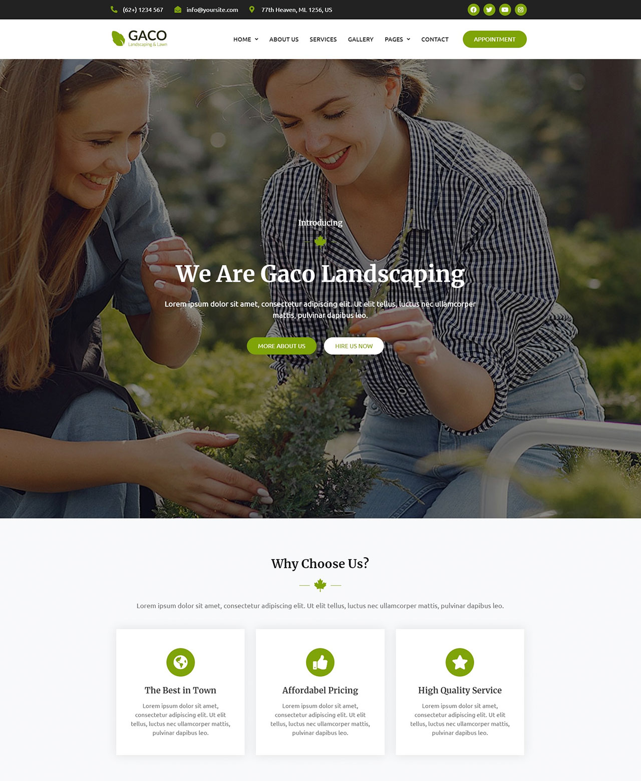 Gaco - Landscape & Gardening Elementor Template Kit by Rometheme | ThemeForest